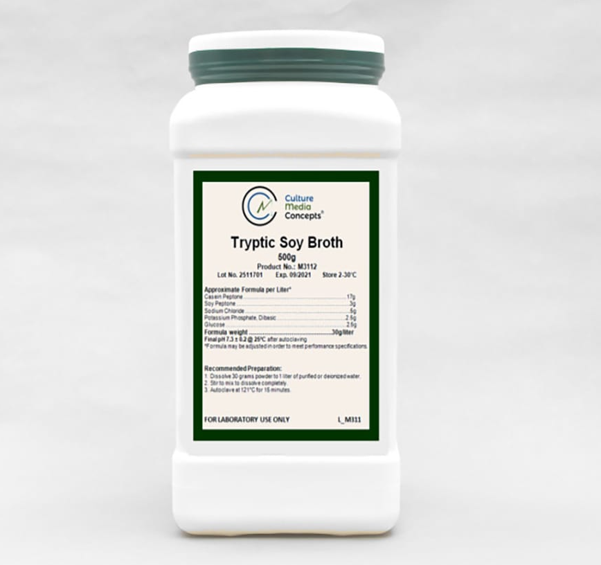 Môi trường Tryptone Soy Broth - CHỦNG VI SINH VẬT CHUẨN ATCC